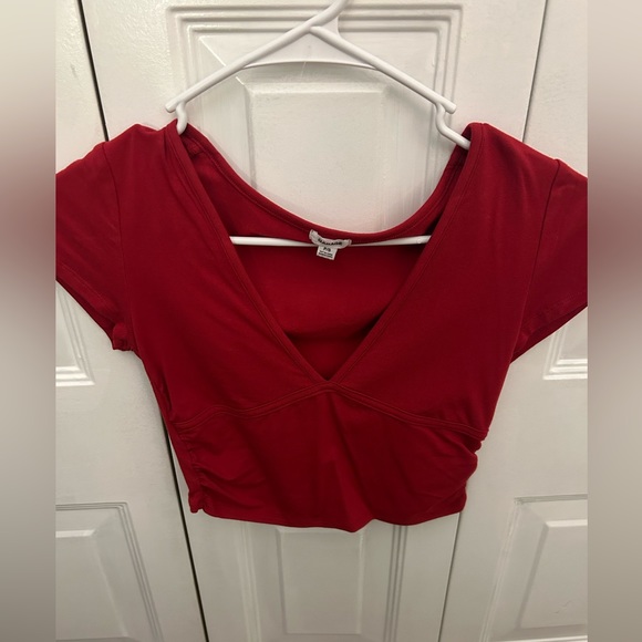 Garage | Tops | Garage Small Red Short Sleeve Top | Poshmark